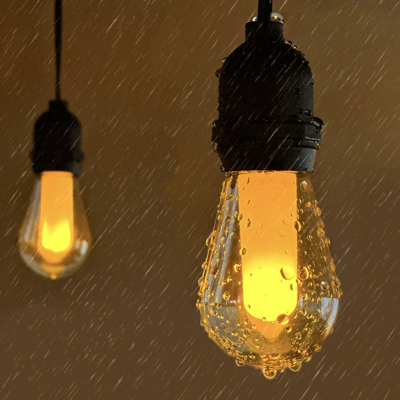 flame S14 string lights