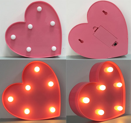 heart led light
