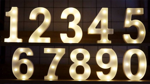 0-9 number led lights,figure lights,led marquee lights