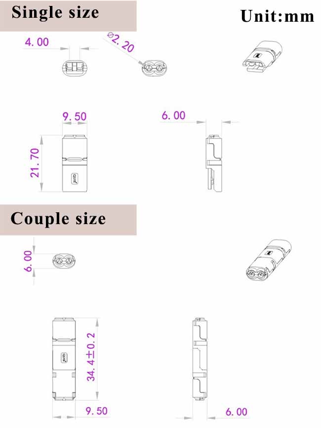 slim cable connector,wire joint,wire connector
