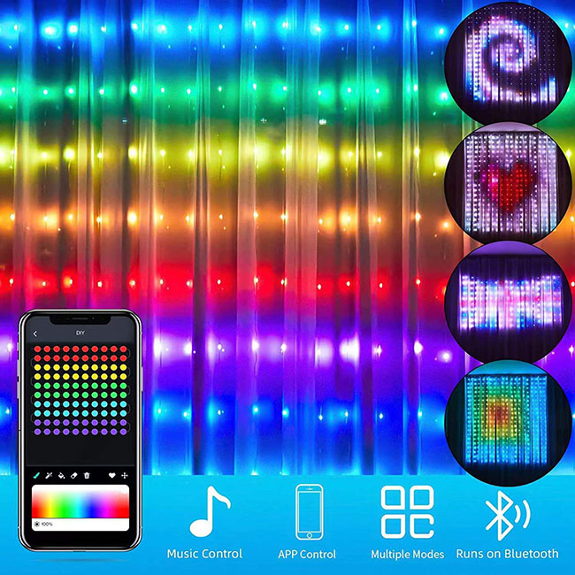 smart led curtain lights,festival decor lights,advertising lights