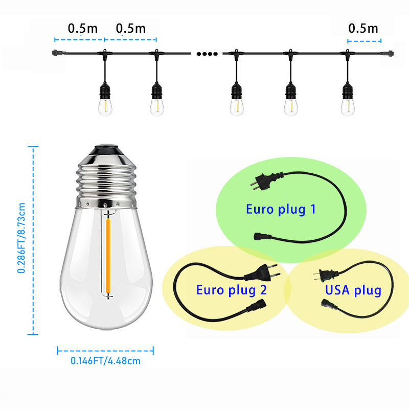 s14 festoon light,festoon lights,garden lights