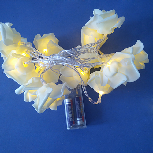 pvc rose led string