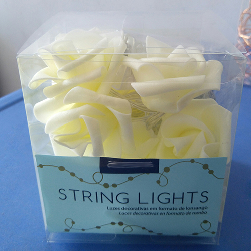 pvc rose led string