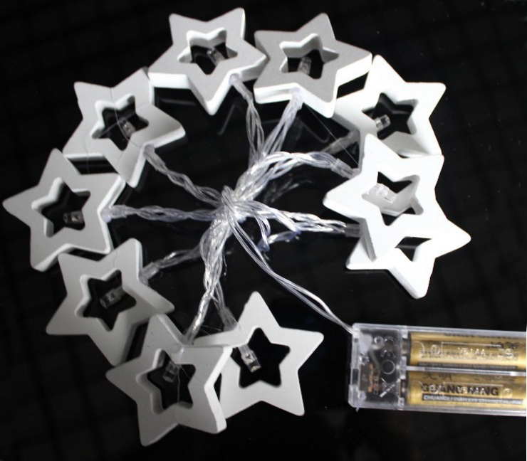 MDF star led decorative string
