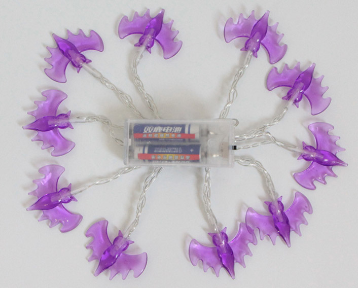 purple bat led fairy string