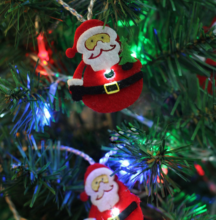 santa claus led fairy string