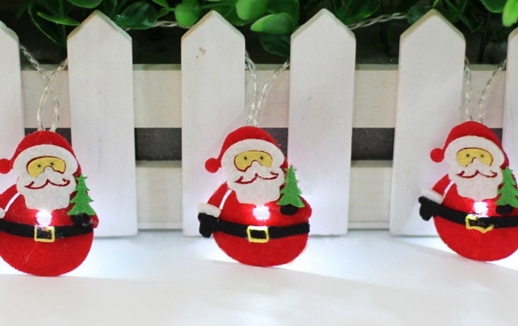 santa claus led fairy string