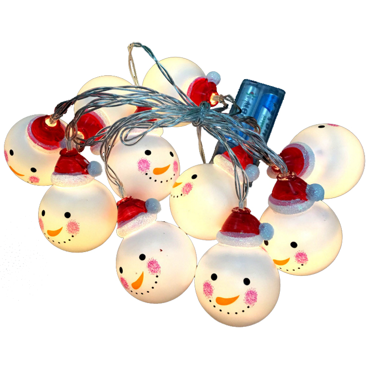 snowmman led fairy string