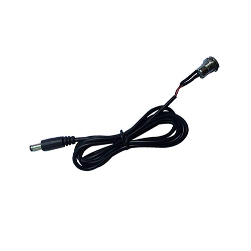 DC metal head panel mount extension cable