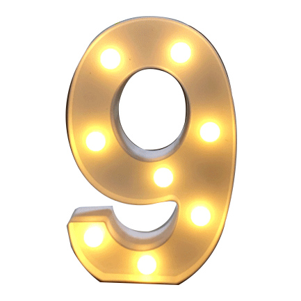 0-9 number led lights,figure lights,led marquee lights