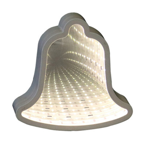 bell mirror tunnel light,bell shape mirror light,bell led infinity light