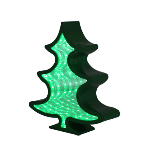 Xmas tree mirror tunnel light,mirror Xmas tree shape light,Xmas tree ...