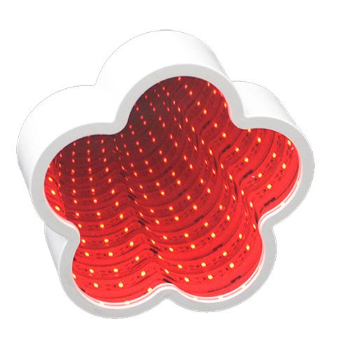 flower mirror tunnel light,mirror flower shape light,flower led ...