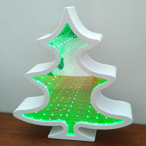 Xmas tree mirror tunnel light,mirror Xmas tree shape light,Xmas tree ...