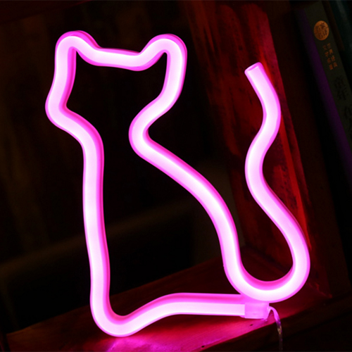 cat neon light,kid's room decor, home decor lights