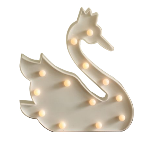 swan led light,swan marquee light,swan shape light