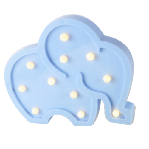 elephant led marquee light,elephant led night light,animal shape lights
