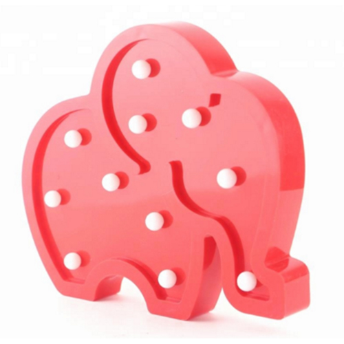 elephant led marquee light,elephant led night light,animal shape lights