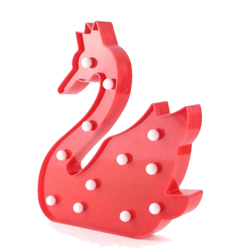 swan led light,swan marquee light,swan shape light