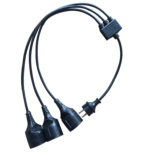 1-3 AC power splitting cable,AC cable,UL power cable