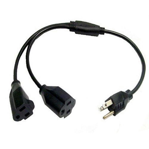 1-2 AC power spltting cable,AC power splitter,power cable