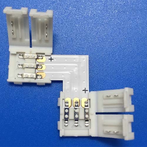 L shape strip connector
