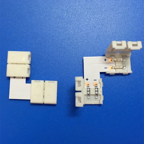 L shape strip connector
