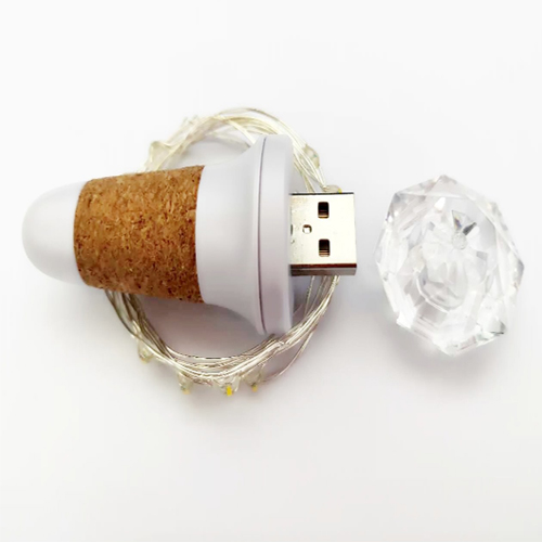 rechargeable diamond cork lights,bottle string lights,bottle lights