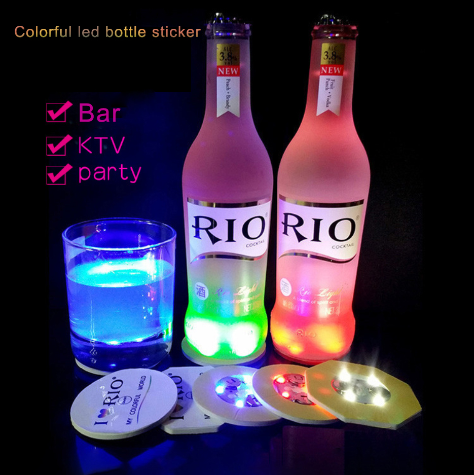 colorful led bottle sticker,led cup sticker