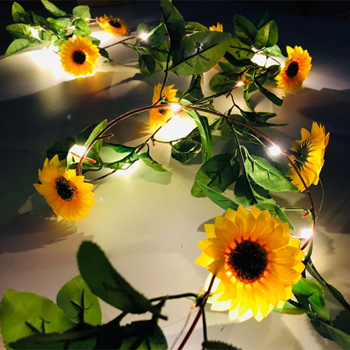sunflower led fairy lights,thanksgiving decoration,thanksgiving lights
