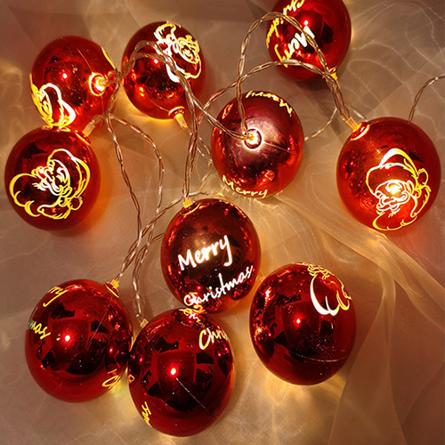 plated christmas ball string light,christmas lights,xmas lights