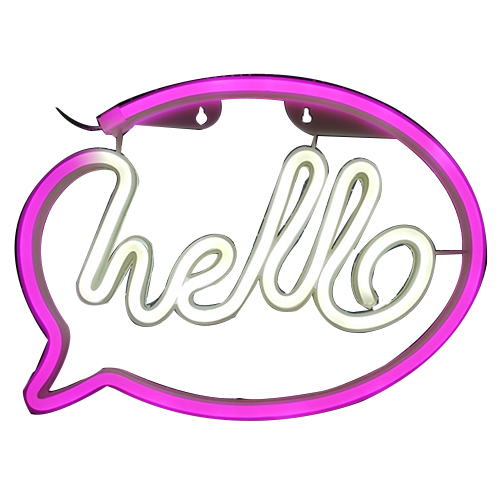 hello neon light,led neon lights,shop decoration