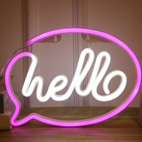 hello neon light,led neon lights,shop decoration