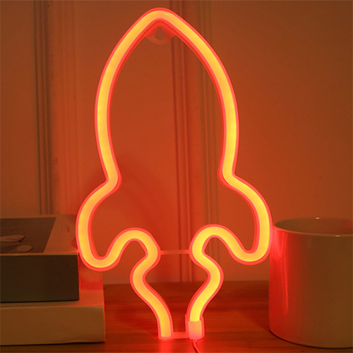 rocket led neon light,led neon lights,kid's room decoration