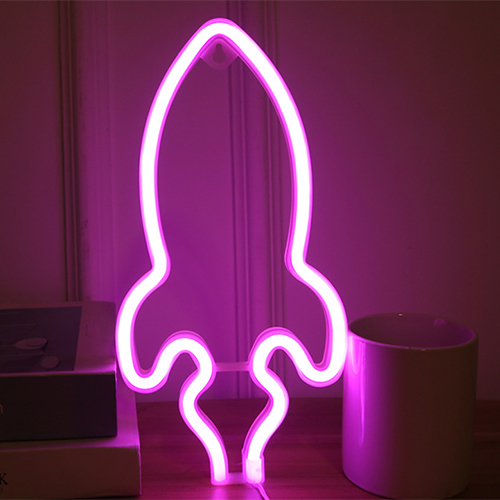 rocket led neon light,led neon lights,kid's room decoration