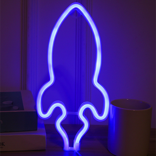 rocket led neon light,led neon lights,kid's room decoration