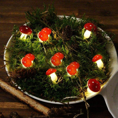 mushroom led string light,mushroom led fairy light