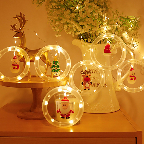 Christmas ring curtain light,Christmas decoration,Xmas decoration