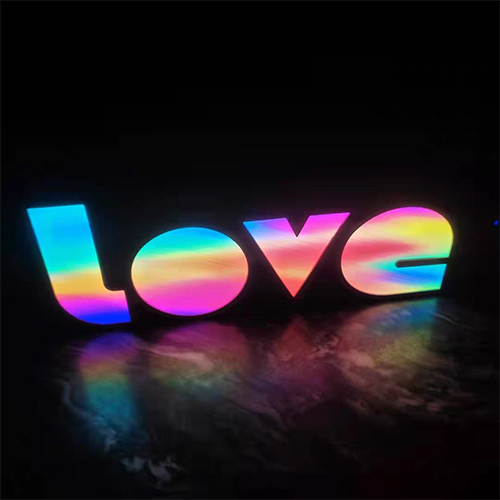 rainbow love light box,light box,home decor lights
