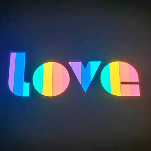 rainbow love light box,light box,home decor lights