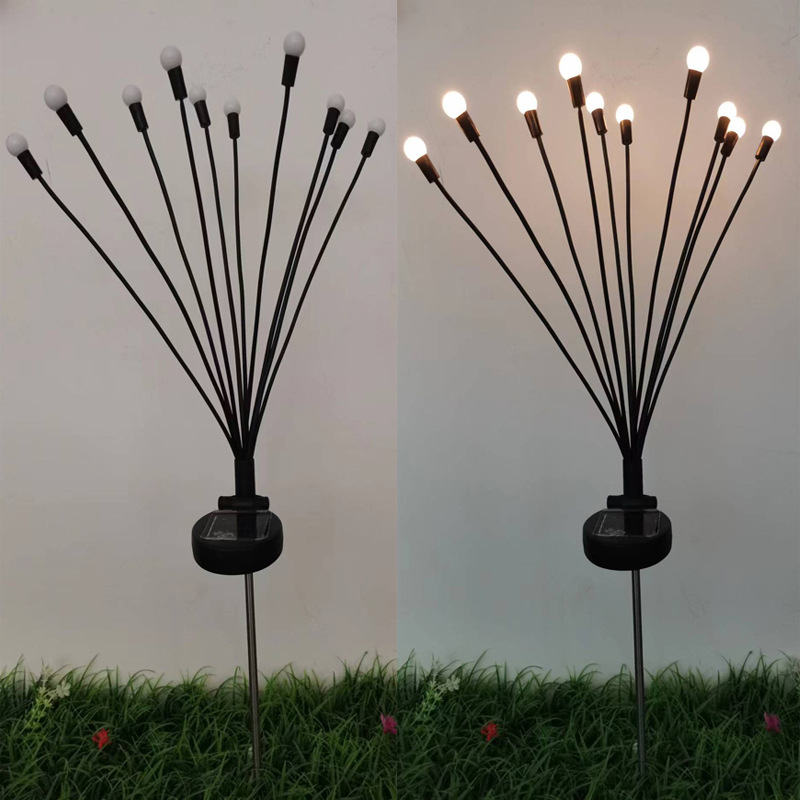 solar starburst swaying spike light,solar firefly spike light,solar garden light