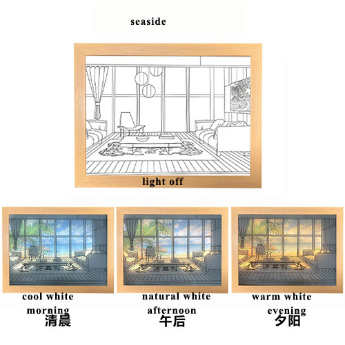 light painting frame,led night light,led table light