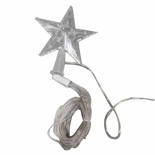 rubber star water fall lights,xmas tree decor