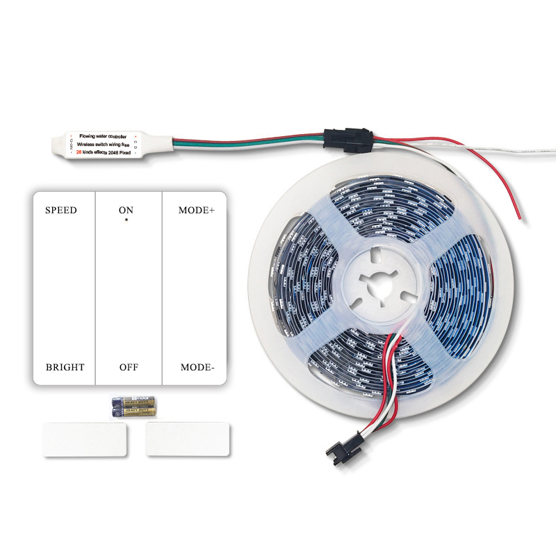 6key wireless running strip controller,waterflowing strip controller