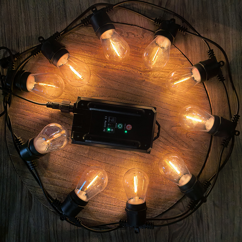 solar power meteor shower string lights,meteor star festoon lights ...