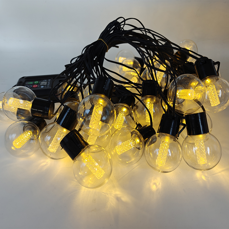 solar power G50 string lights with light guide