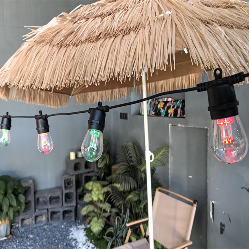 Solar power S14 RGB string lights