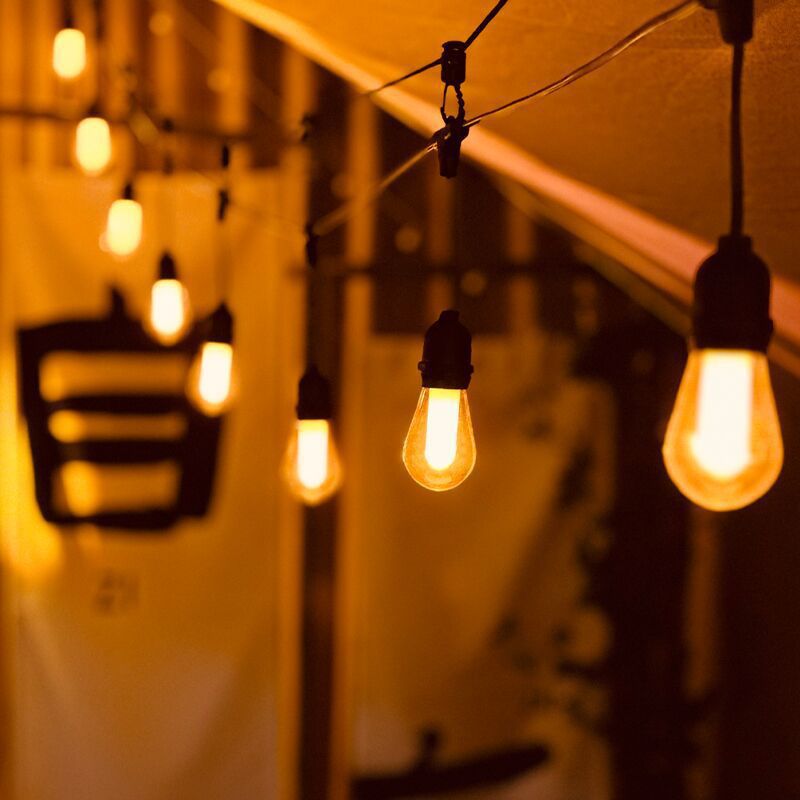 flame S14 string lights