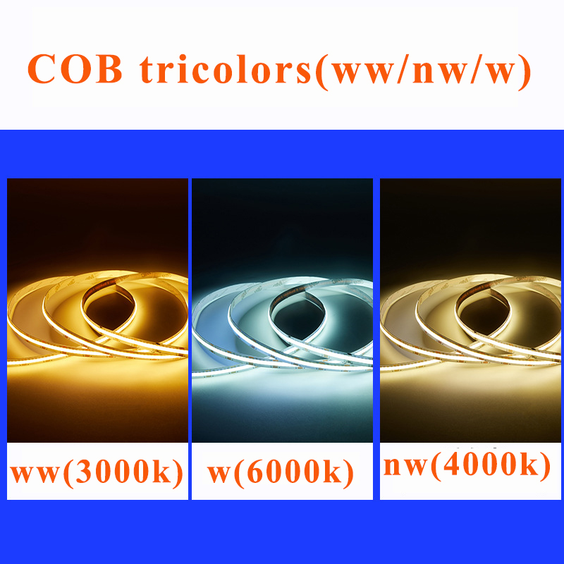 tricolor cob led strip